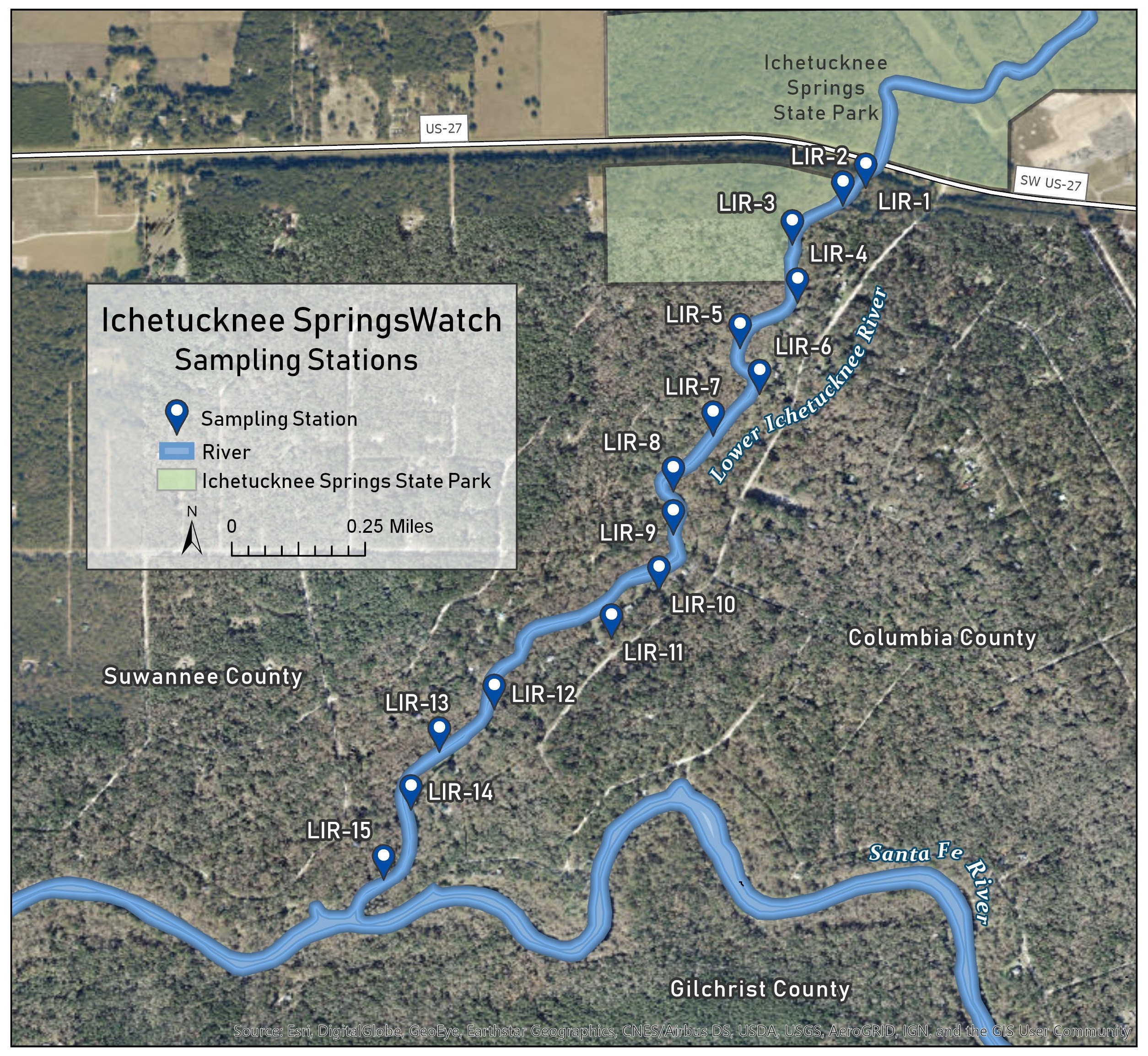 Ich SpringsWatch Sation Map – Florida Springs Institute
